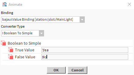 Niagara - Animate - Dynamic Widgets - Configuration